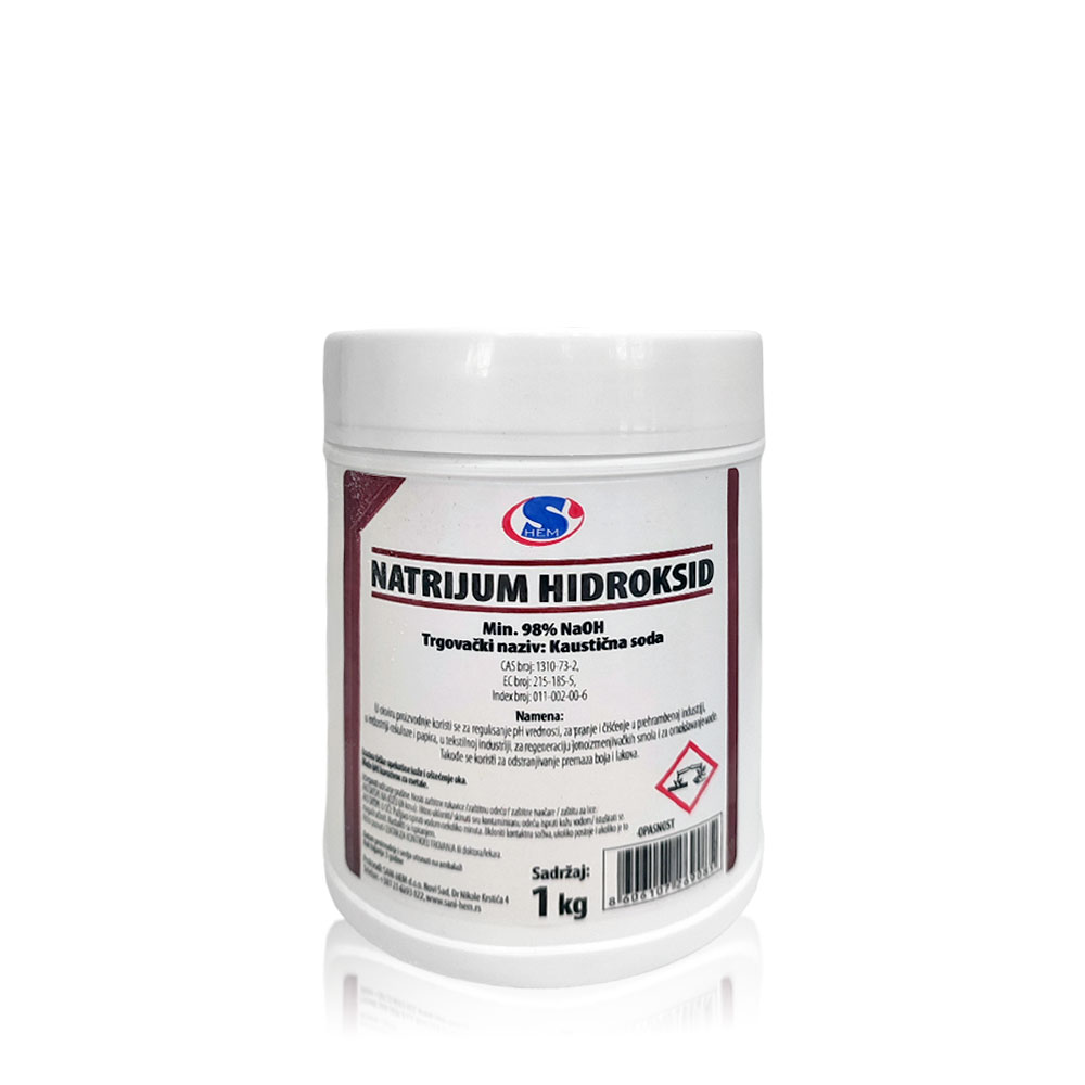 Natrijum hidroksid - ljuspice - Min. 98% NaOH • SANI-HEM